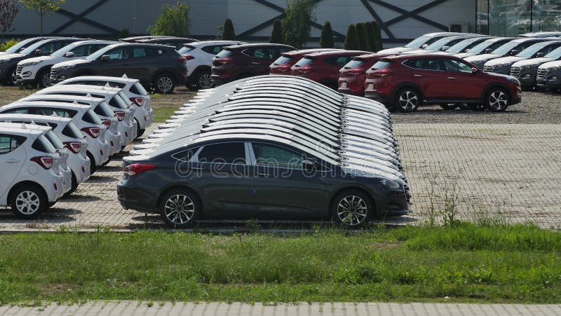 Car park stock photo. Image of carpark, choice, modern - 76083454
