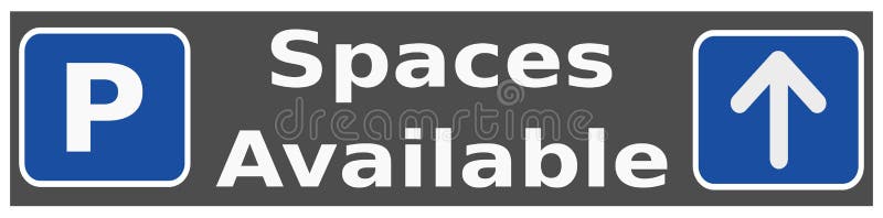 Car Park Spaces Available, Entry Building, Lots, Vector Illustration ...