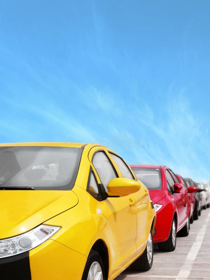 Car parking stock image. Image of crowd, sale, reflection - 20634757