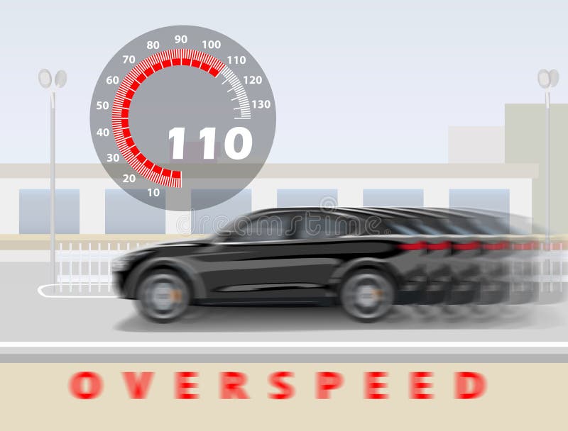 Overspeeding Car Stock Illustrations – 2 Overspeeding Car Stock ...