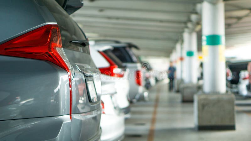 Car Parking Area Building and Copy Space Stock Photo - Image of ...