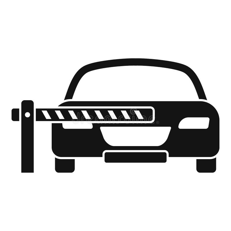 Parking Barrier Icon Simple Vector. Park Space Stock Vector ...