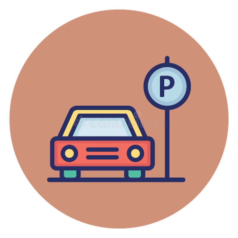 Car Parking, Carport Vector Icon Which Can Easily Edit Stock Vector ...