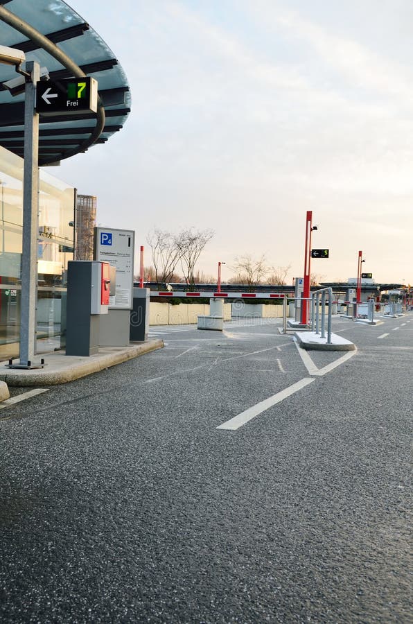 Car Park Entrance stock image. Image of parking, automobile - 16621395