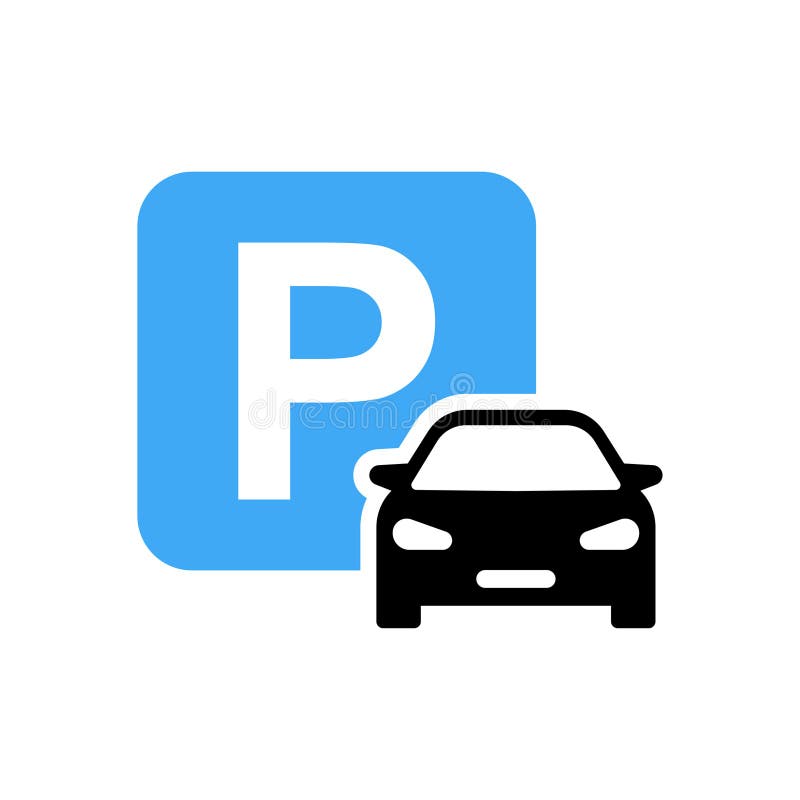 Car Parking Icon. Parking Space. Parking Lot. Car Park. Vector Icon ...