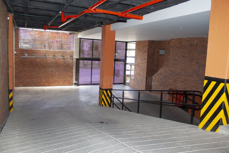 Car Parking Lot and Ramp Building Stock Image - Image of flat, office ...