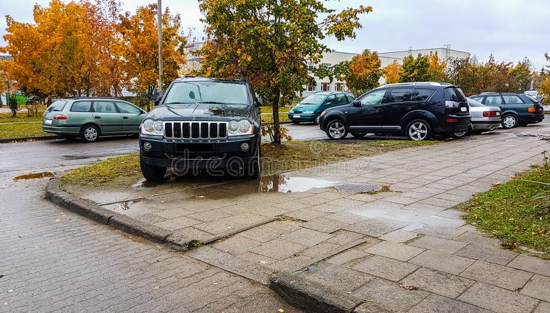 Car parking problems stock photo. Image of transport - 78432662