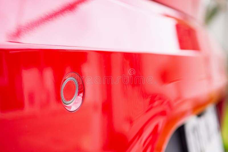 Car Parking Sensor on Rear Bumper Stock Image - Image of assist, light ...