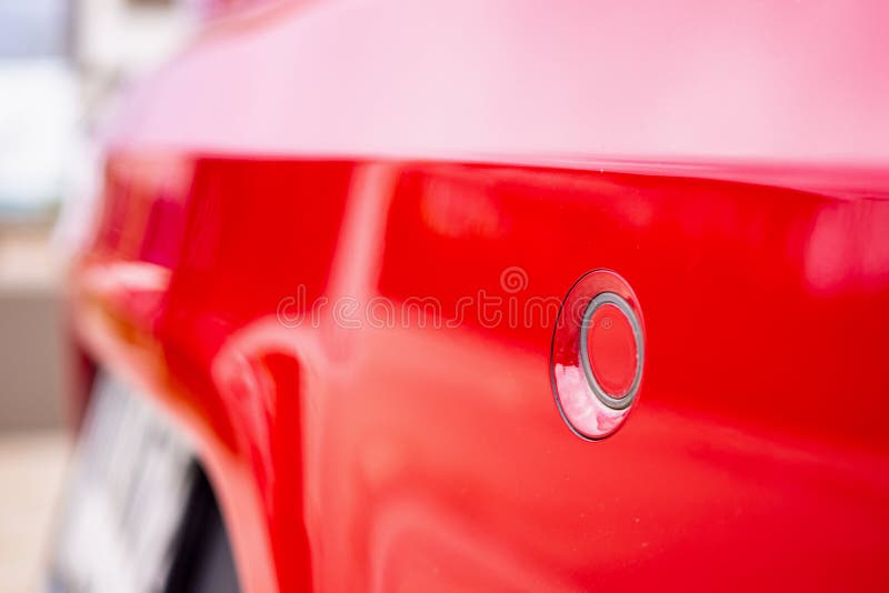 Car Parking Sensor on Rear Bumper Stock Image - Image of control, motor ...