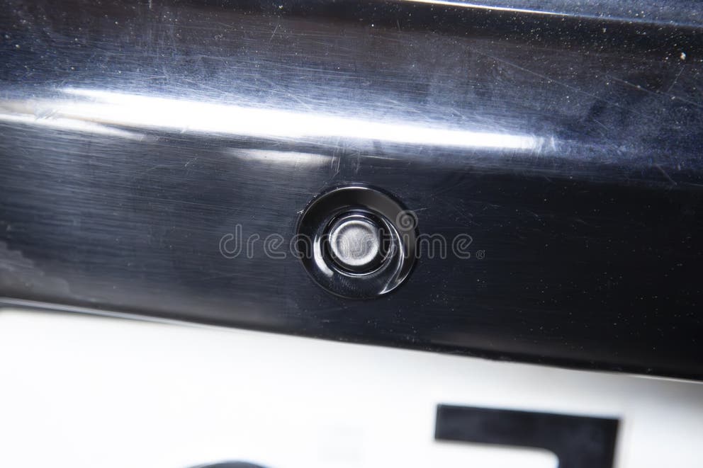 Car Parking Sensors. Installing Additional Equipment on the Car Stock Photo - Image of ...
