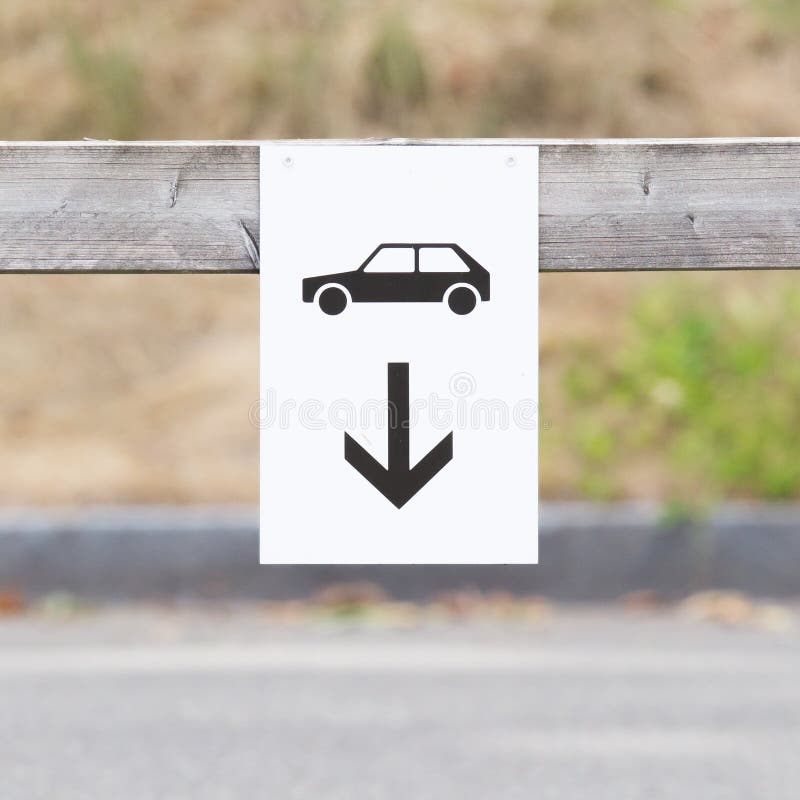 Car parking sign stock image. Image of post, shopping - 58328525