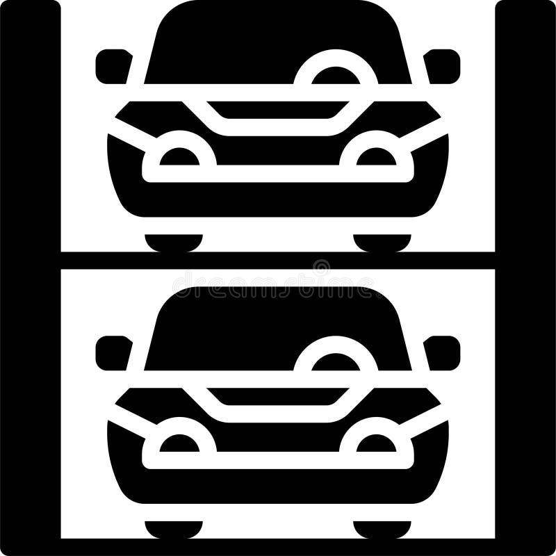 Car Parking System Icon, Parking Lot Related Vector Stock Vector ...