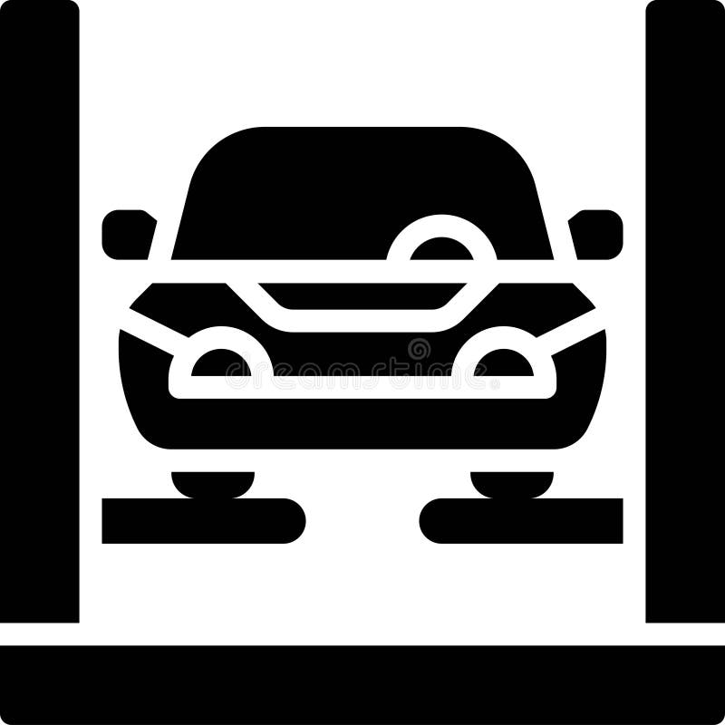 Car Parking System Icon, Parking Lot Related Vector Stock Vector ...