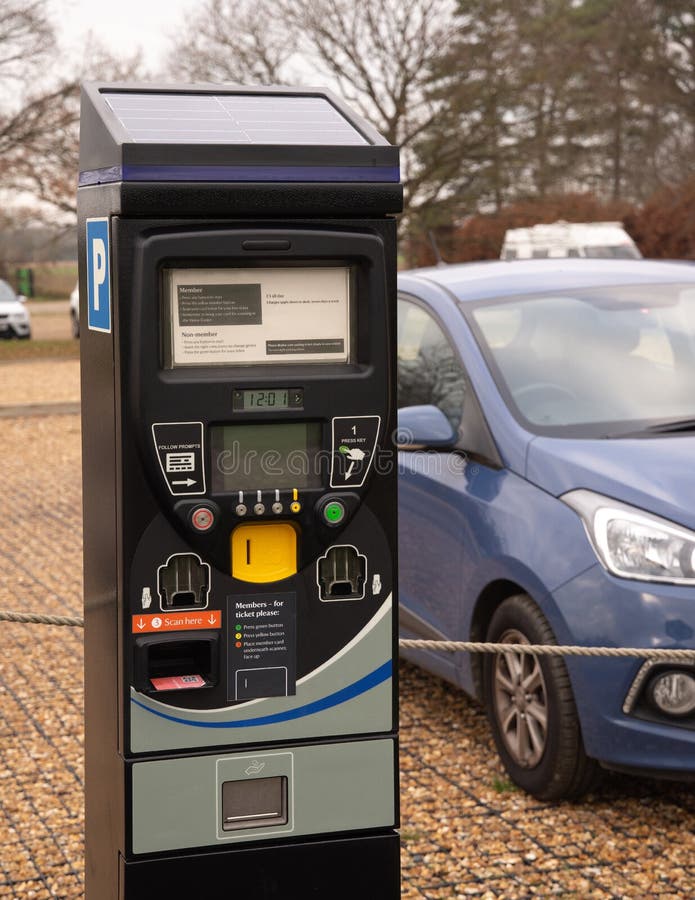 Car Parking ticket machine stock image. Image of payment - 134396593