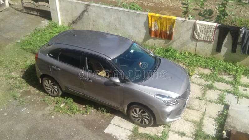 Car Parking within Wall Compound, Residentialstreet of India Stock ...