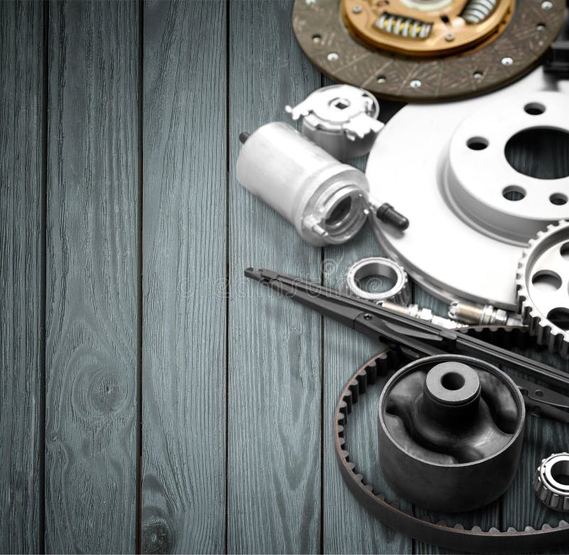 Set of Car Parts on Background Stock Image - Image of tools, element ...