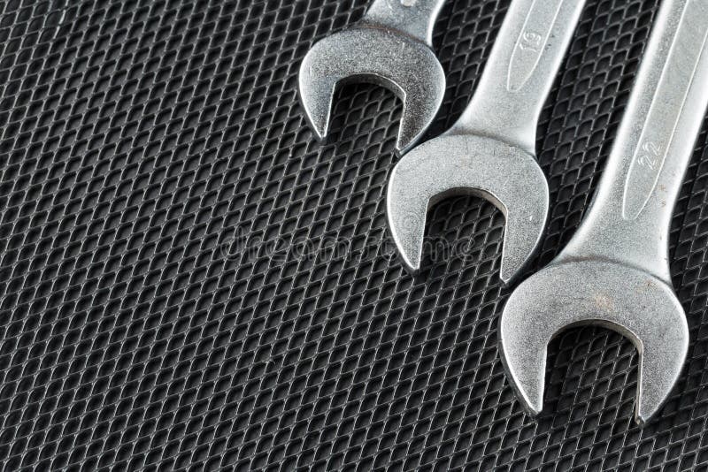 Car Tools on Black Background Stock Image - Image of construction ...