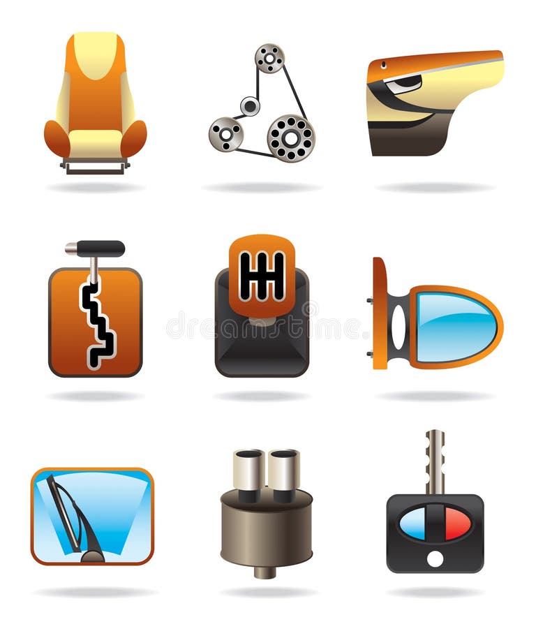 Car Parts Pictogram Stock Illustrations – 1,821 Car Parts Pictogram ...