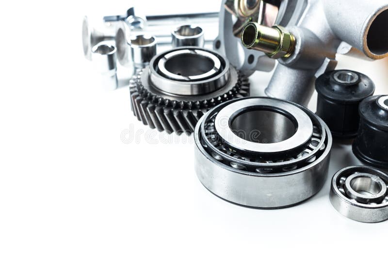 Car Engine Parts on the Table in Car Service Stock Photo - Image of ...