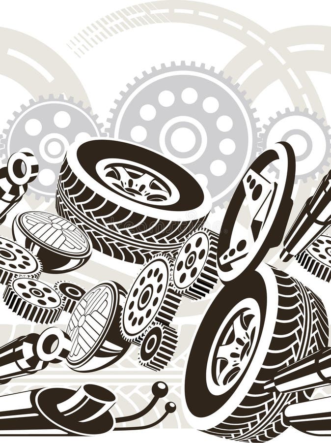 Offroad tires two stock vector. Illustration of black - 9576130