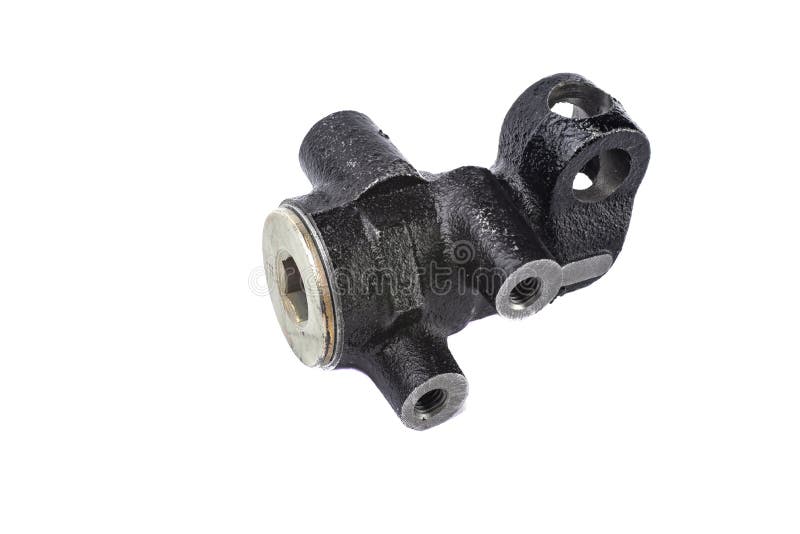Car Parts on a White Background , Brake Regulator, Spare Part on a ...
