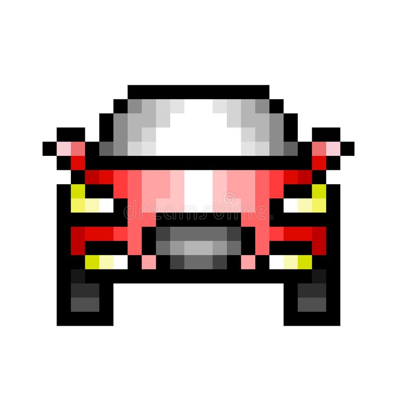 Car pixel Icon stock vector. Illustration of icon, pixel - 127722647