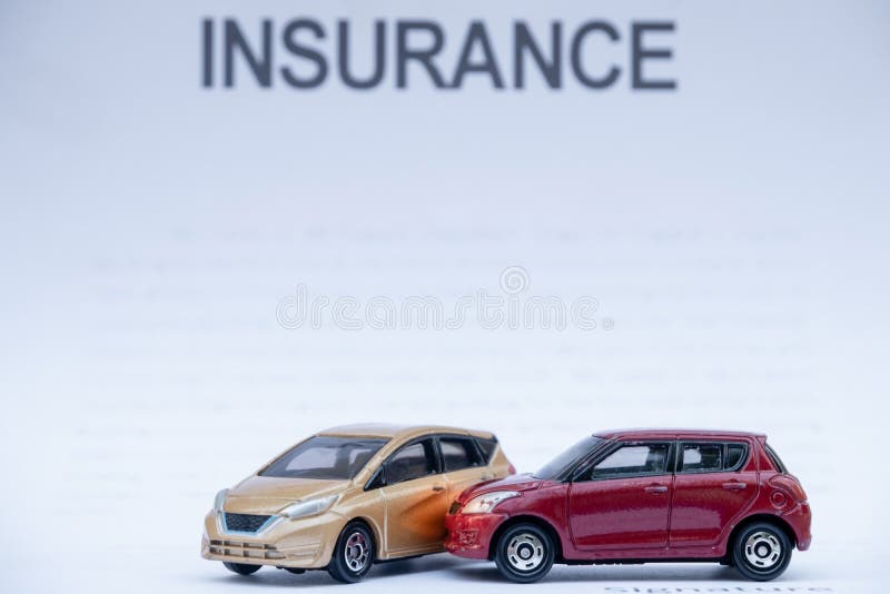 Car Placed on Insurance Documents. Car Insurance Concept Stock Photo ...