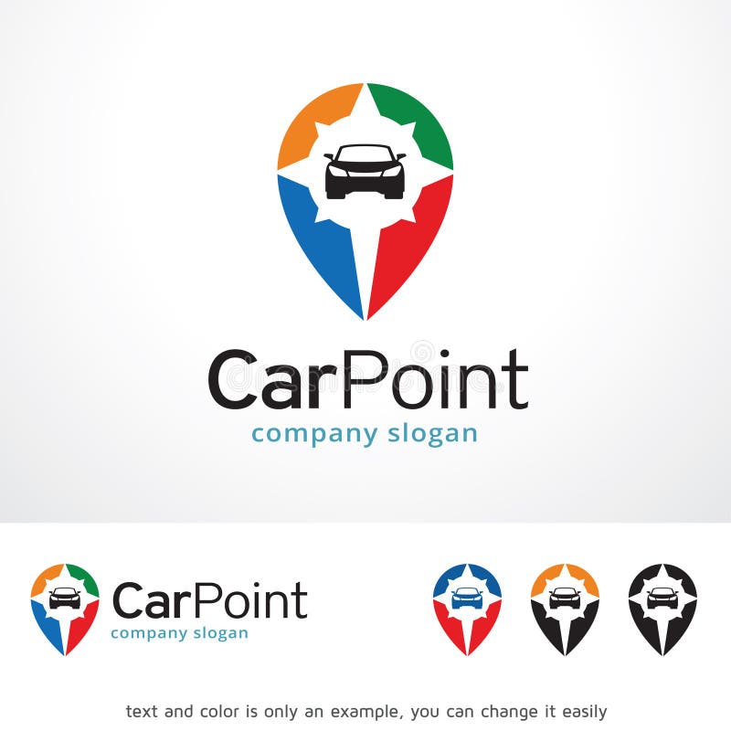 Car Point Logo Template Design Vector, Emblem, Design Concept, Creative ...