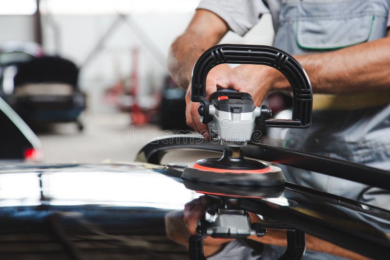 Car Polish stock image. Image of shop, station, work - 51983999