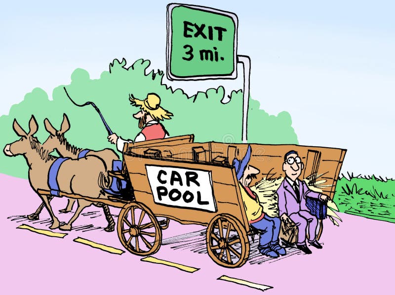 Car pooling illustrazione di stock. Illustrazione di stagno - 33605467