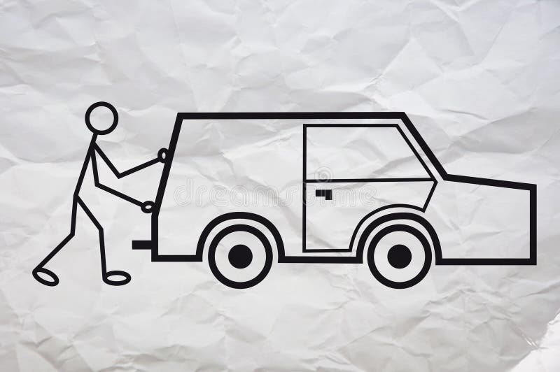 Car problem stock illustration. Illustration of trouble - 20460793