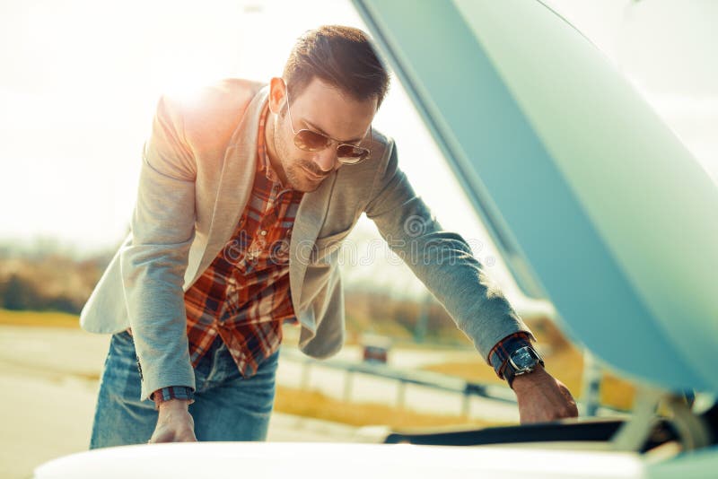 Car problems stock image. Image of insurance, outdoors - 76304541