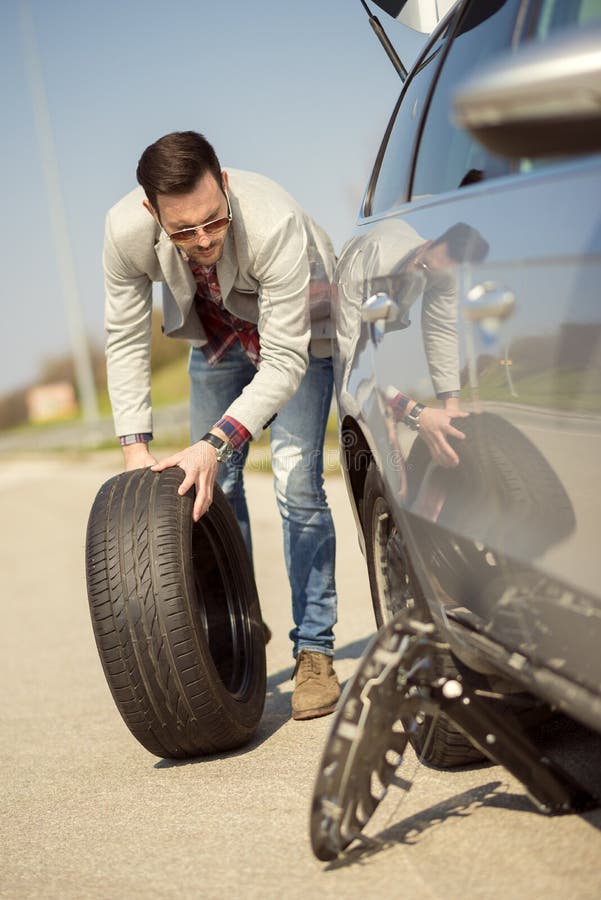 Car problems stock image. Image of males, roadside, vehicle - 75926207