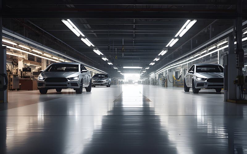Car Production Factory Inside Stock Photo - Image of house, foreman ...
