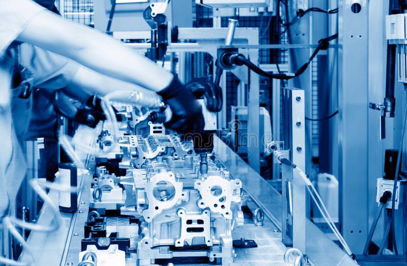 Automobile production line stock image. Image of modern - 113406221