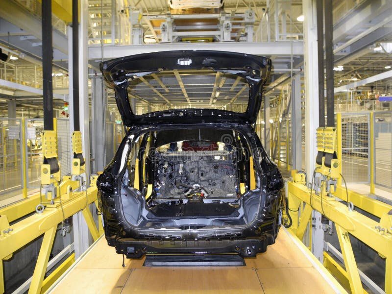 Car production line editorial stock image. Image of industrial - 46533359