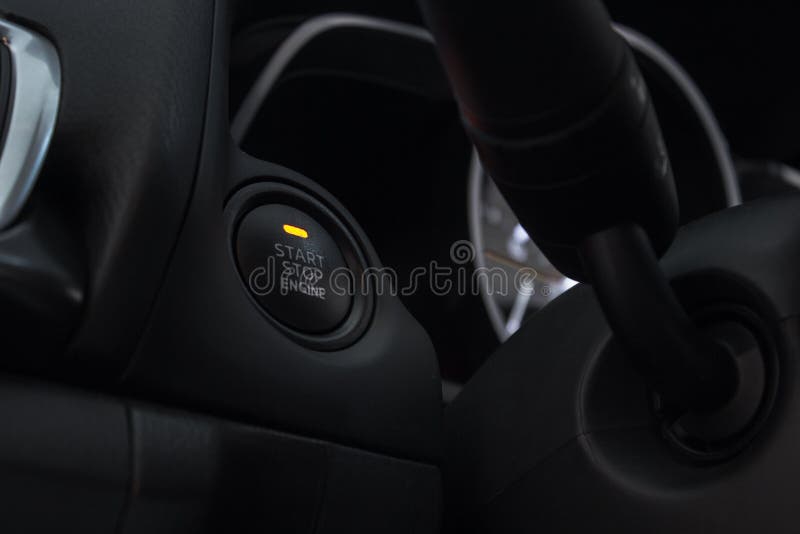 Car Push Start Button, Stop, New Style Car,inside Modern Technology Car ...
