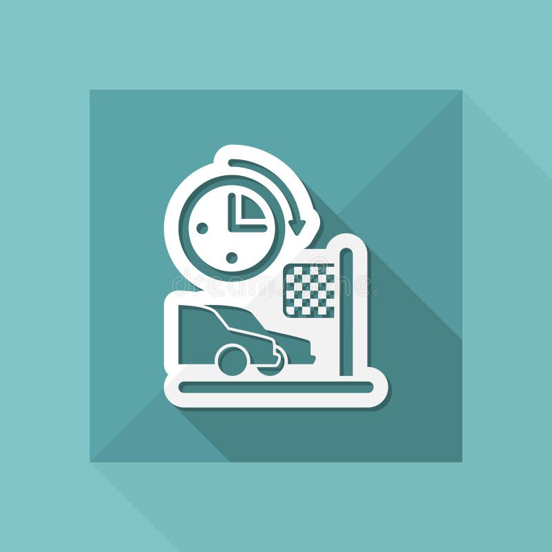 Race start icon stock vector. Illustration of road, indication - 96396000