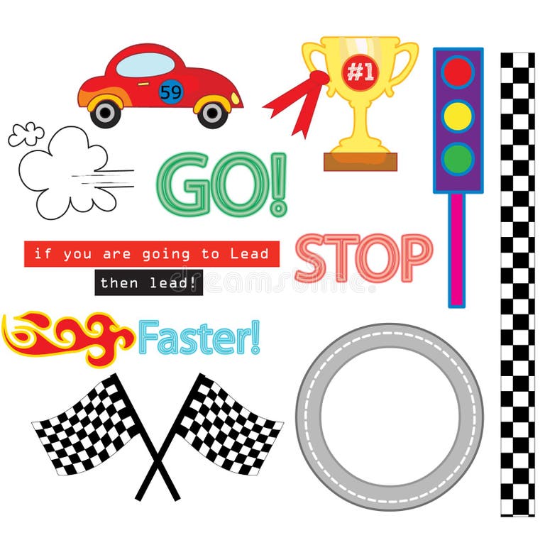 Race Car Elements Stock Illustrations – 5,323 Race Car Elements Stock ...