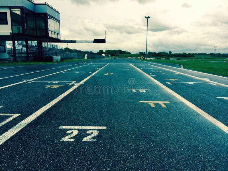 Car racetrack start line stock image. Image of cart, circuit - 75898517