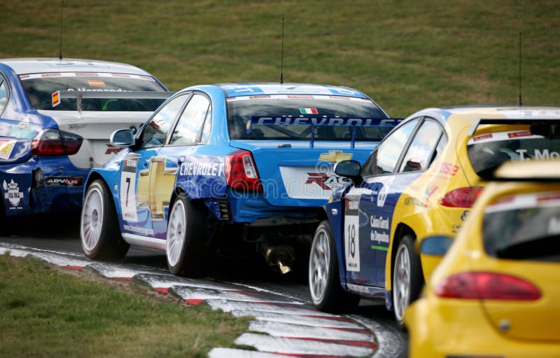 Car Racing(Chevrolet Lacetti,FIA WTCC) Editorial Image - Image of ...