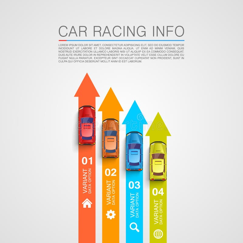 Car racing info art cover stock vector. Illustration of background ...