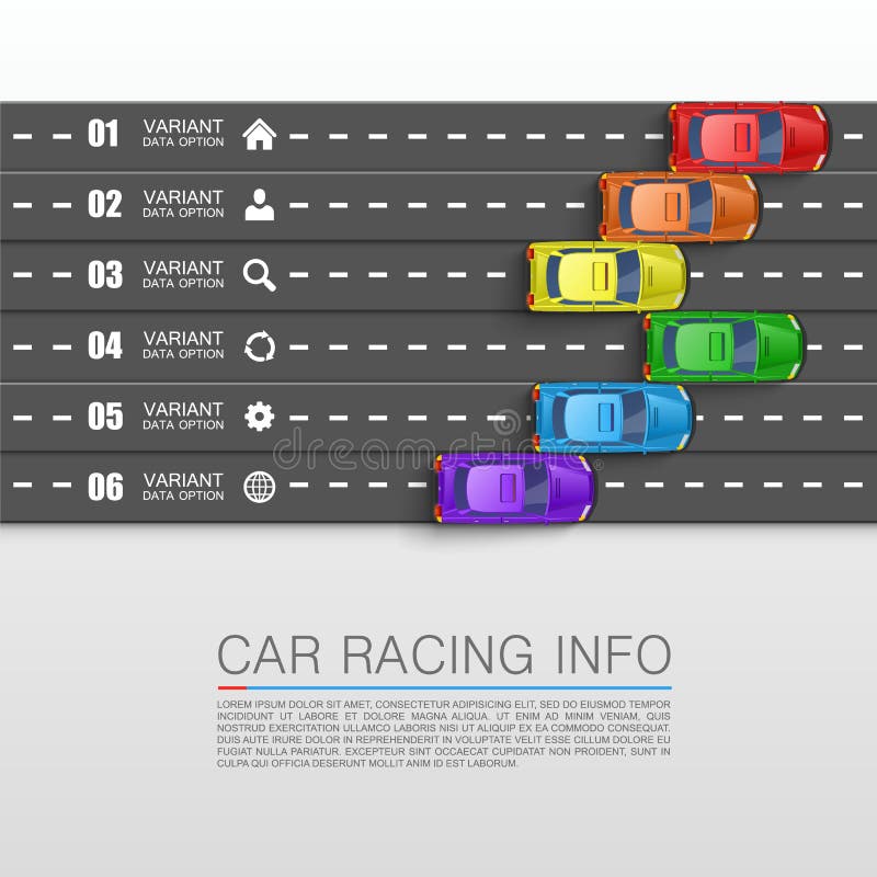 Car racing info art cover stock vector. Illustration of numbers - 61347891