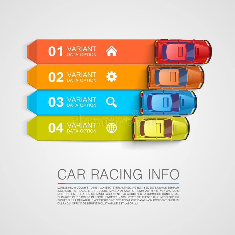 Car racing info art cover stock vector. Illustration of aspiration ...