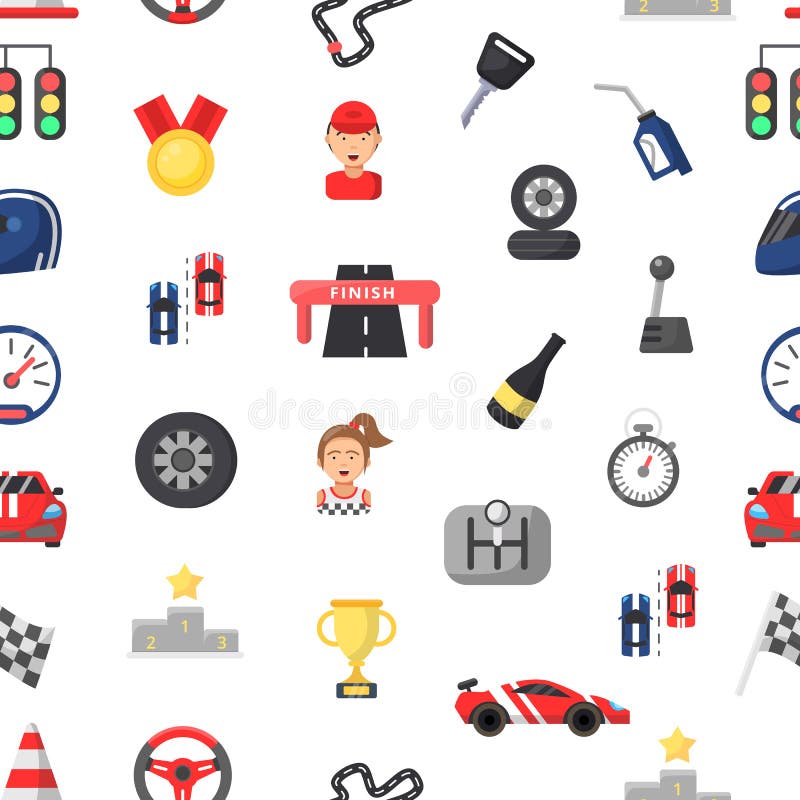 Cartoon racing map stock vector. Illustration of icon - 49708152