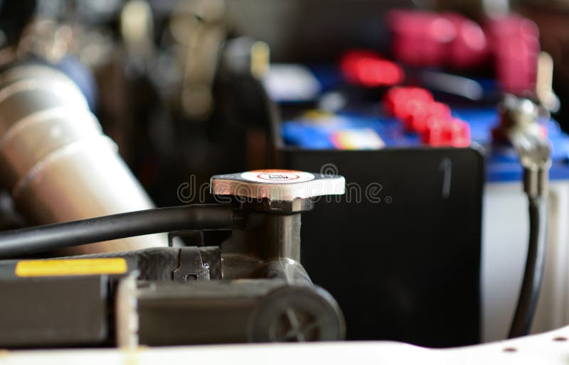 Car Radiator Cap or Car Cooling System Stock Photo - Image of ...