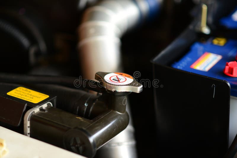 Car Radiator Cap or Car Cooling System Stock Photo - Image of vehicle ...