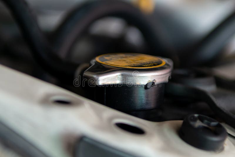Car Radiator Cap of Car Engine Stock Photo - Image of auto, hand: 235660646