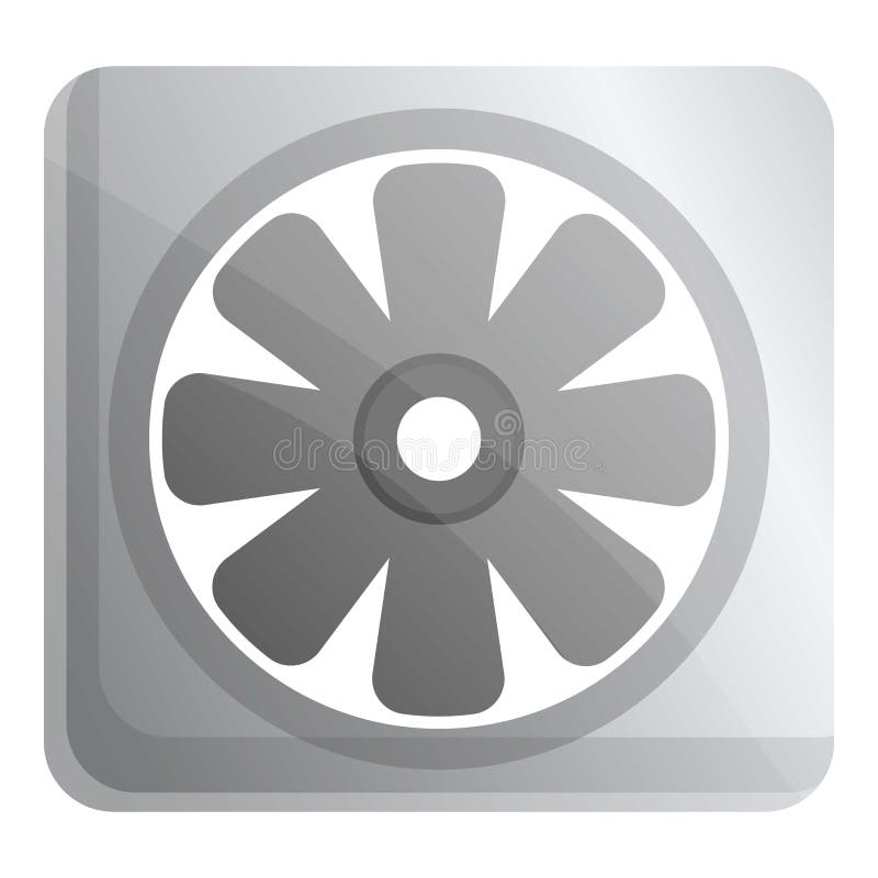 Car Radiator Fan Icon, Cartoon Style Stock Vector - Illustration of ...