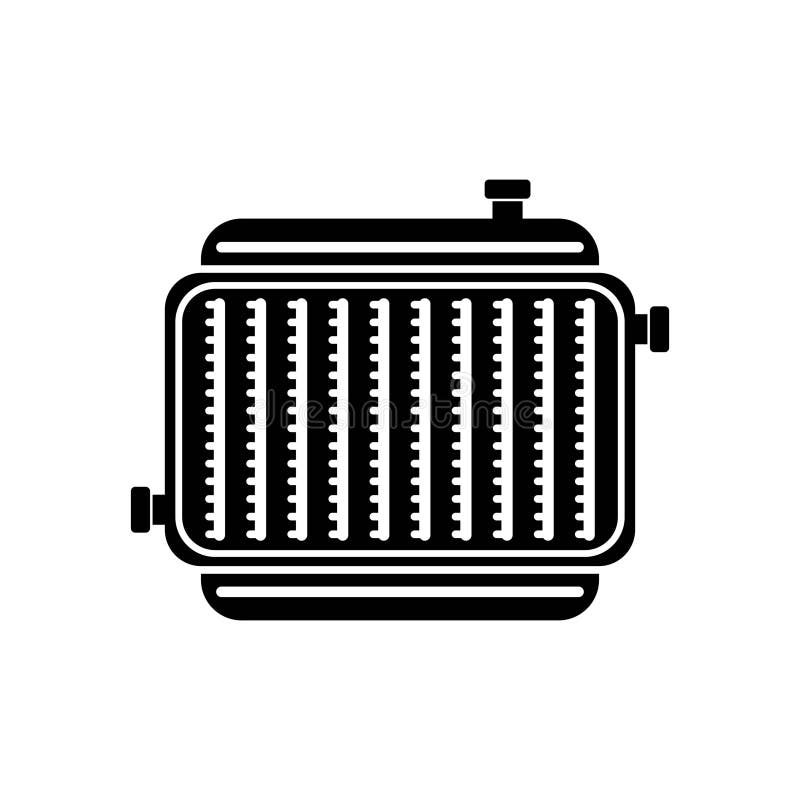 Radiator icon stock vector. Illustration of coolant - 283030507
